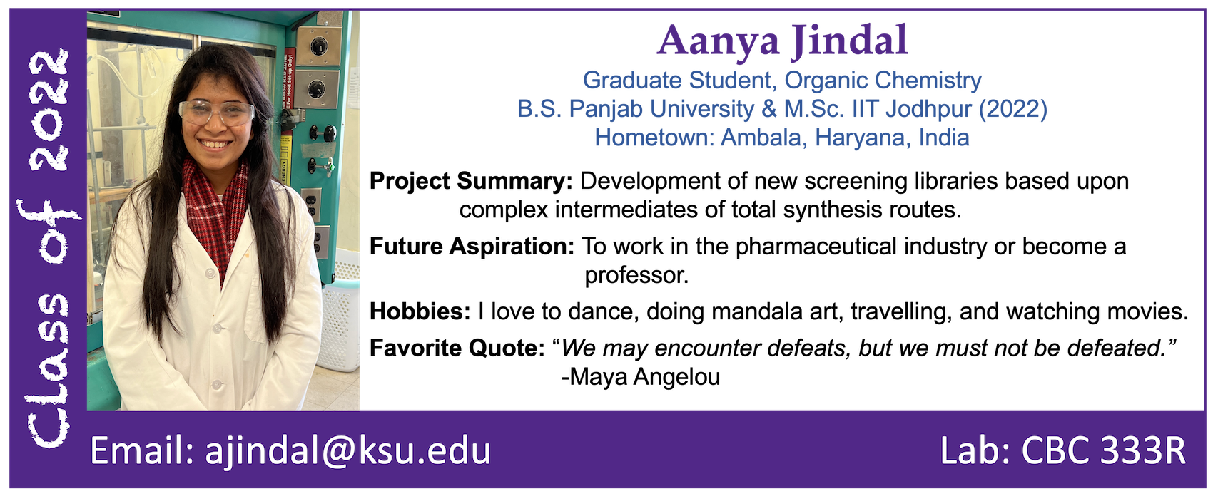Rafferty Lab Graduate Researchers