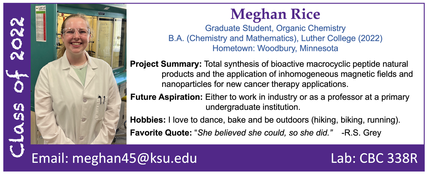 Rafferty Lab Graduate Researchers
