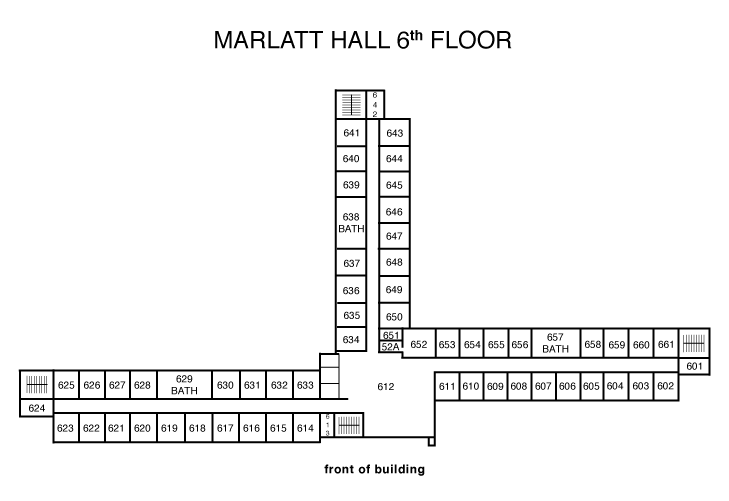 Marlatt Hall 6th Floor Blueprints Marlatt Hall 6th Floor Blueprints