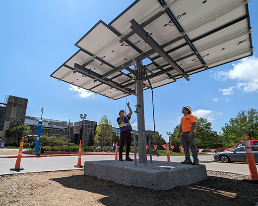 K-State engineering students get applied learning through EV charging ...