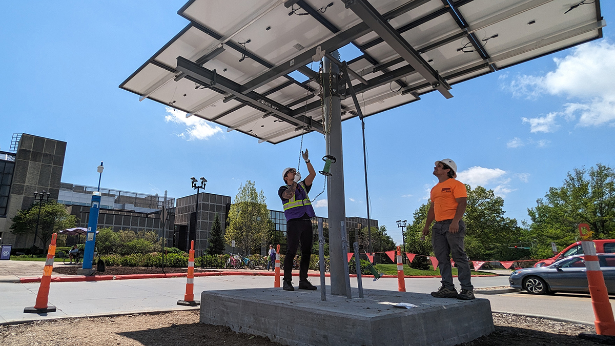 K-State engineering students get applied learning through EV charging ...