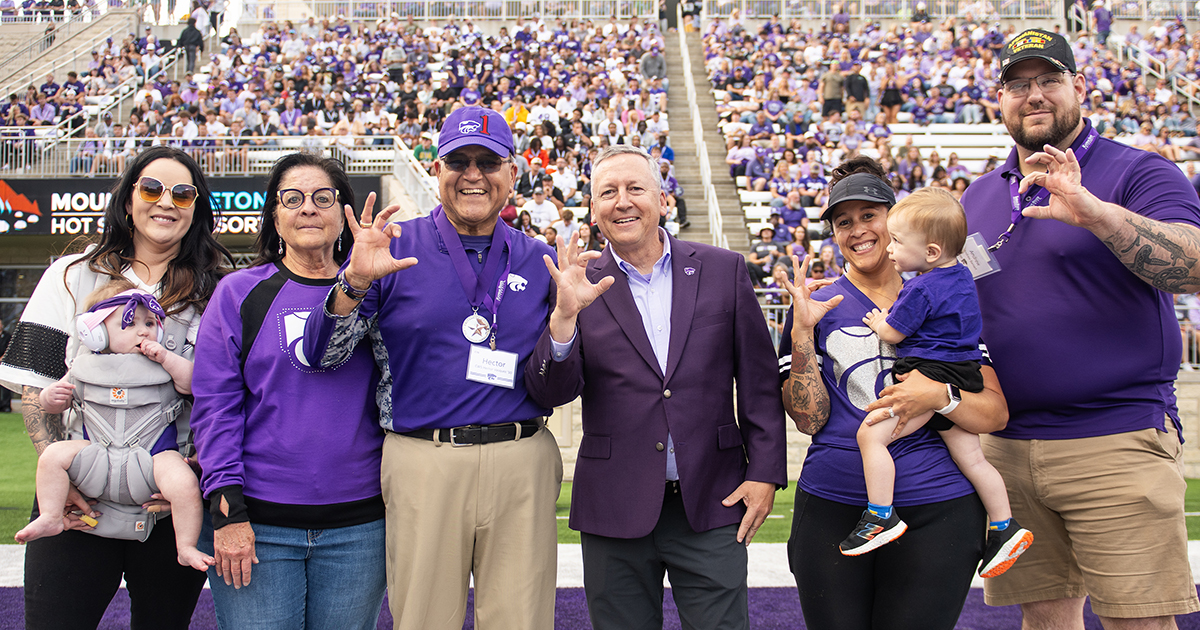 Hector Vasquez honored with K-State Medal for Military Excellence
