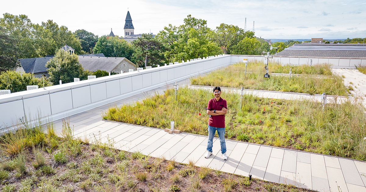 Muhaiminul Islam studies resilience of green roof ecosystems